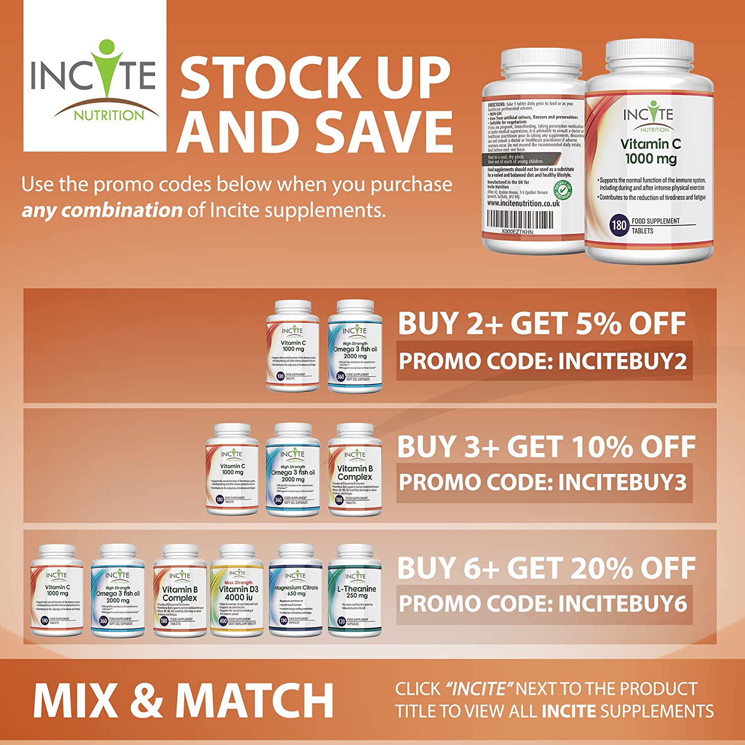 Vitamins and Supplements | Incite Nutrition
